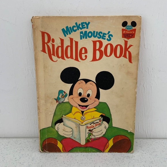 Disney | Accents | Vintage 95s Mickey Mouses Riddle Retro Nostalgic ...